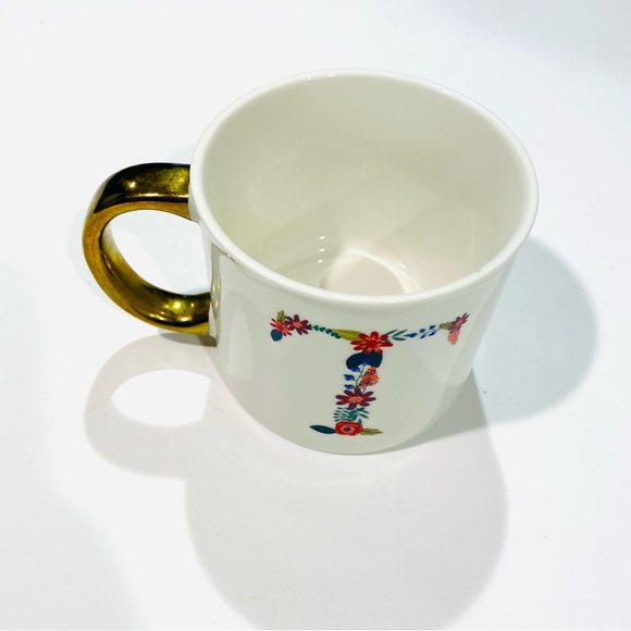 Opalhouse | Kitchen | Opalhouse Floral Monogram T Mug Cup Letter ...